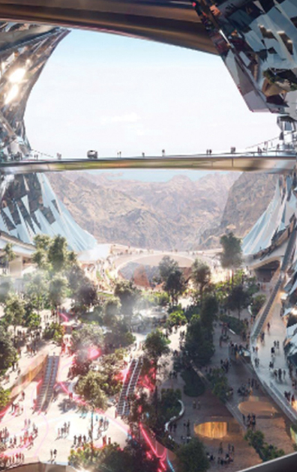 Vault Project, NEOM Time Travel Tunnels, Trojena, Saudi Arabia